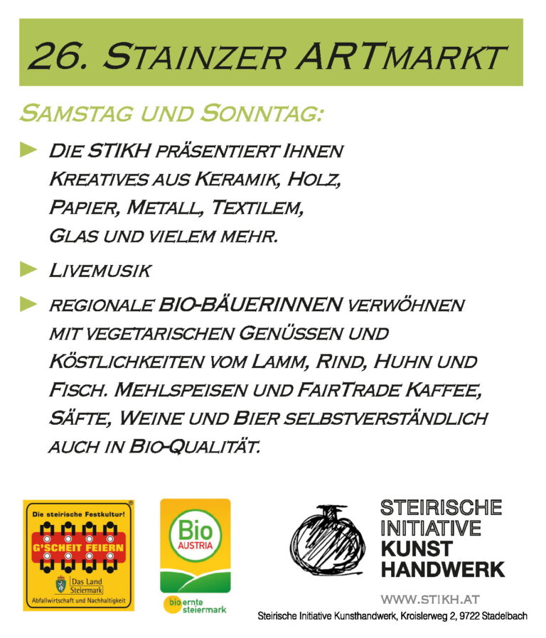 ARTmarkt 2022 in Stainz - STIKH